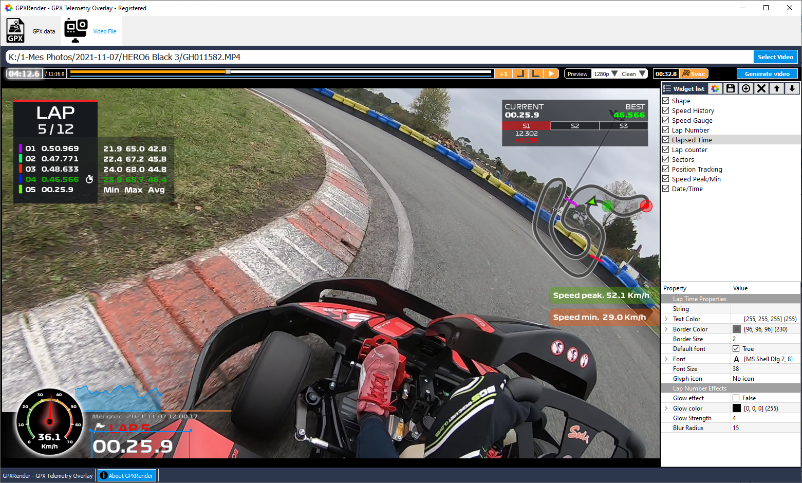 Telemetry: How to overlay LAPS on your videos - FoxLAP